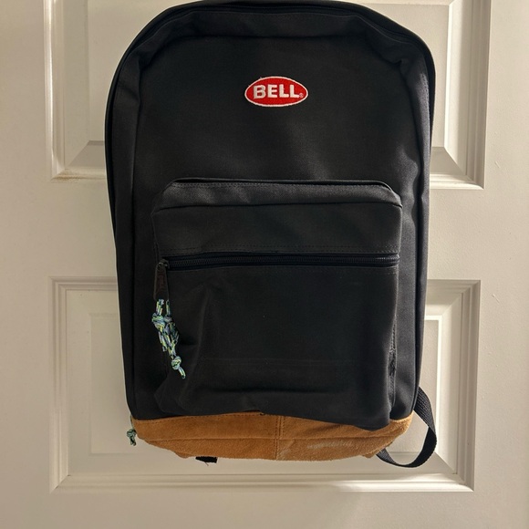 Bags | Vintage Bell Bicycle Green And Suede Mens Backpack | Poshmark